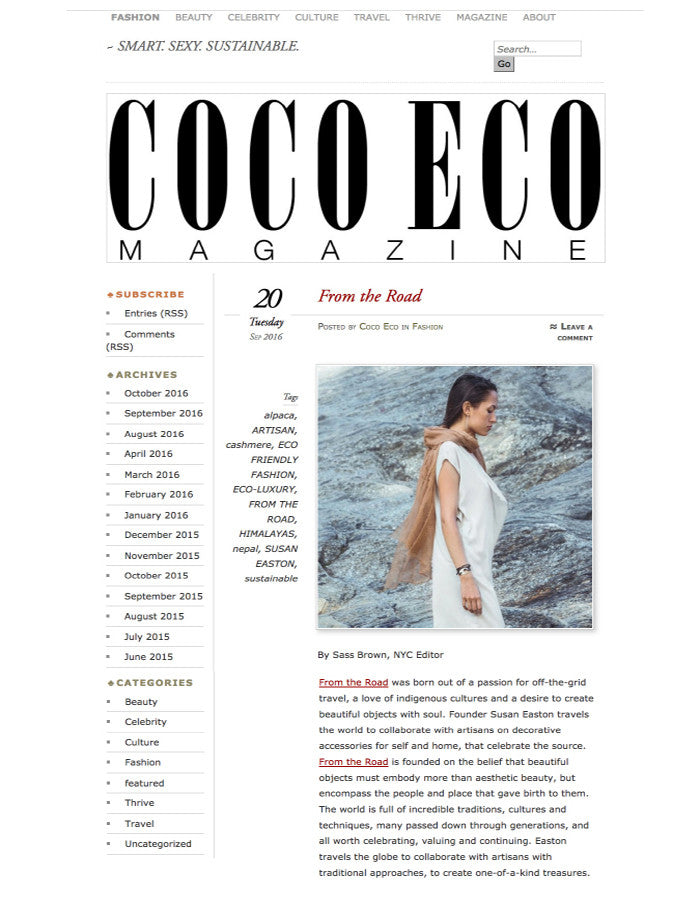 Coco Eco – FROM THE ROAD
